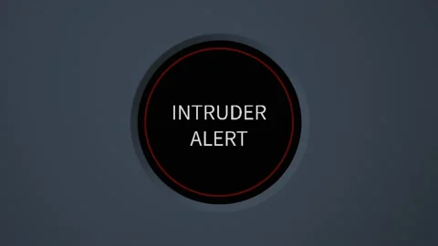 Smart home intruder alert wall display a... | Stock Video | Pond5