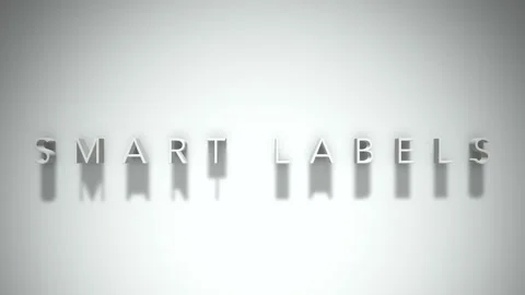 smart labels 3D title animation white te... | Stock Video | Pond5