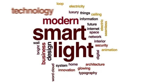 Smart light animated word cloud, text de... | Stock Video | Pond5