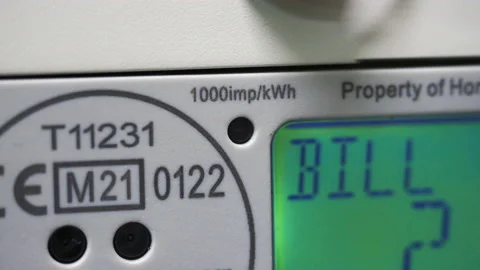 A smart meter flashing LED light, showin... | Stock Video | Pond5