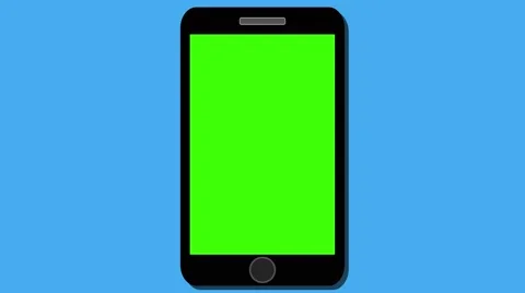 smart phone animation green screen blue | Stock Video | Pond5