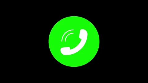 Smart phone call ring icon animation wit... | Stock Video | Pond5