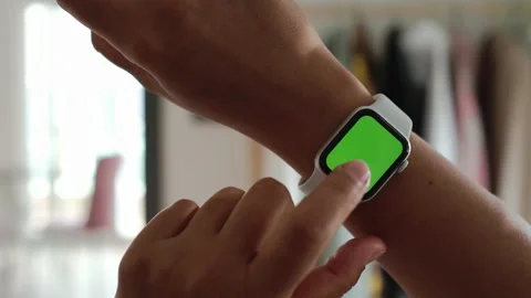 Smart Watch Mockup or Green screen Luma ... | Stock Video | Pond5