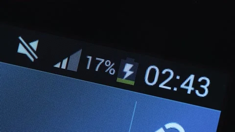 Smartphone fast battery charging indicat... | Stock Video | Pond5