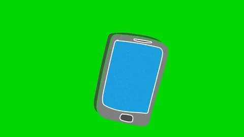 smartphone hand drawn green screen. floa... | Stock Video | Pond5