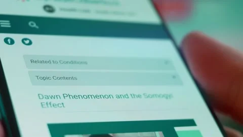 Smartphone in hand, looking for informat... | Stock Video | Pond5