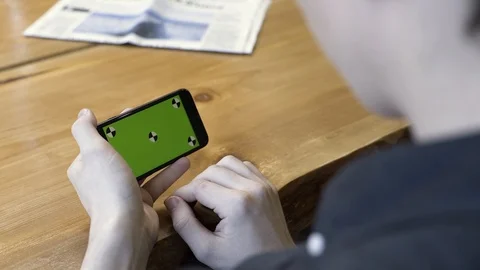Smartphone horizontal orientation with a... | Stock Video | Pond5