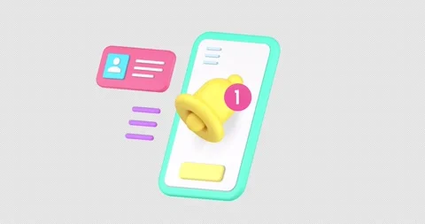 Push Notification Icon Stock Footage ~ Royalty Free Stock Videos | Pond5