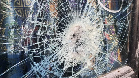 Smashed Shop Window Stock Footage ~ Royalty Free Stock Videos | Pond5