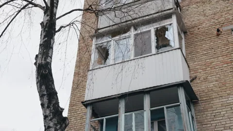 Smashed window, broken glass, Destroyed ... | Stock Video | Pond5