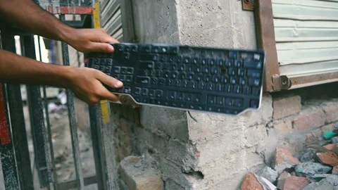 Smashing Laptop Stock Footage ~ Royalty Free Stock Videos | Pond5