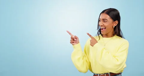 Smile, dance and face of woman with hand... | Stock Video | Pond5