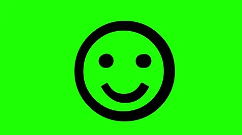 smile face emoticon rotating green scree... | Stock Video | Pond5