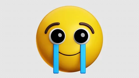 Smiley crying emoji, 3d emoticon animati... | Stock Video | Pond5