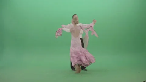 Smiling couple of dancers spinning toget... | Stock Video | Pond5