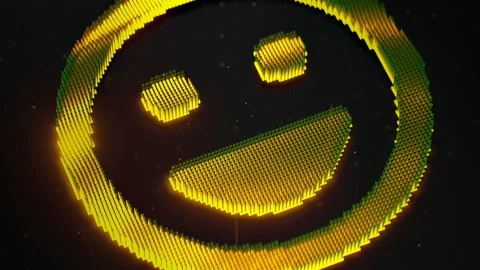 Smiling emoji 3D render animation | Stock Video | Pond5