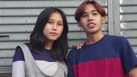 A Smiling Filipino Asian Teens Talking | Stock Video | Pond5