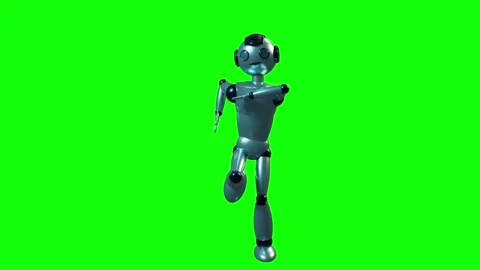 Green Screen Robot Stock Video Footage | Royalty Free Green Screen ...