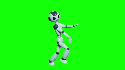 Green Screen Robot Stock Video Footage | Royalty Free Green Screen ...