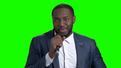 News Microphone Green Screen Stock Video Footage | Royalty Free News ...