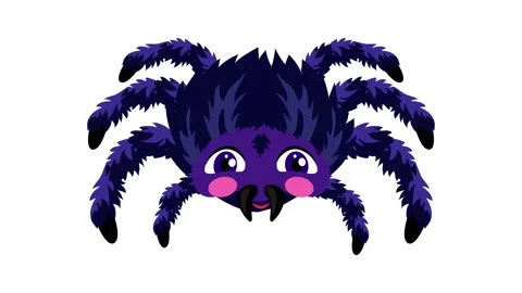 Smiling spider icon animation | Stock Video | Pond5