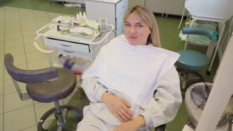 smiling woman with a gap between her fro... | Stock Video | Pond5