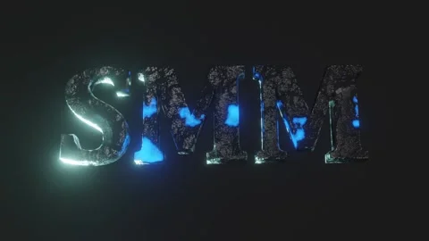 SMM 3D text, intro, advertisement with c... | Stock Video | Pond5