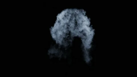 Smoke Ambiance Transition Isolated On Bl... | Stock Video | Pond5