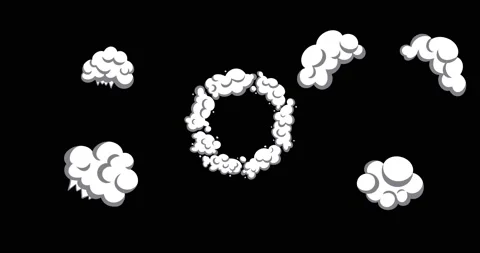 Smoke Animation Set in Hand-Drawn cartoo... | Stock Video | Pond5