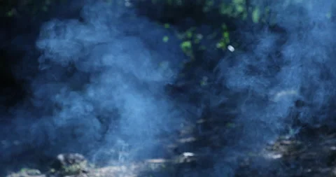 Smoke on black background in Boonlight | Stock Video | Pond5