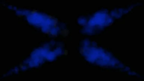 Smoke blowing color particles animation ... | Stock Video | Pond5