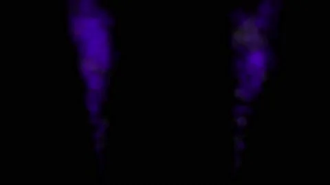 Smoke blowing color particles animation ... | Stock Video | Pond5