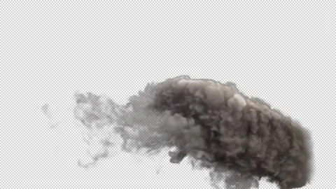 Smoke blowing transition reveal from lef... | Stock Video | Pond5