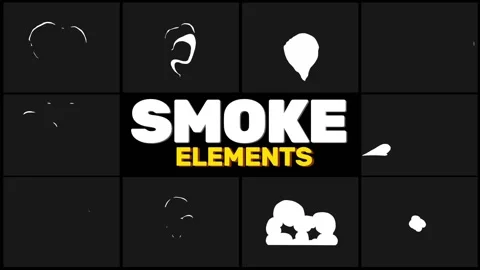 Smoke Elements Preview ~ After Effects Project #225643883