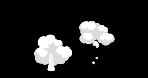 Smoke Explosion Boom Elements Cartoon An... | Stock Video | Pond5