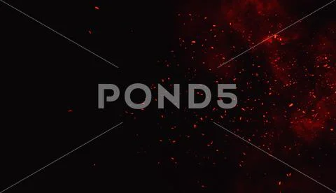 Smoke with fire embers particles texture overlays . Burn effect on ...