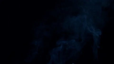 Smoke floating up slow motion on black b... | Stock Video | Pond5