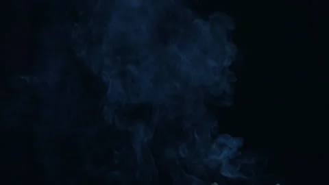 Smoke floating up slow motion on black b... | Stock Video | Pond5