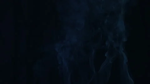 Smoke floating up slow motion on black b... | Stock Video | Pond5