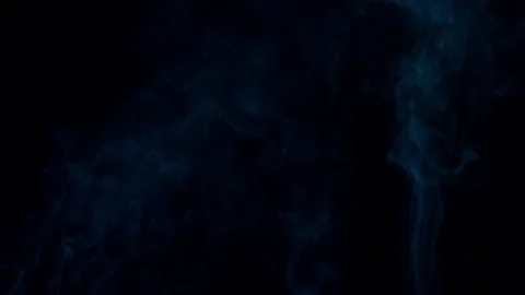 Smoke floating up slow motion on black b... | Stock Video | Pond5