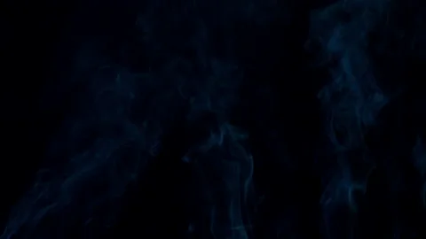 Smoke floating up slow motion on black b... | Stock Video | Pond5