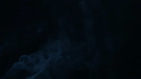 Smoke floating up slow motion on black b... | Stock Video | Pond5