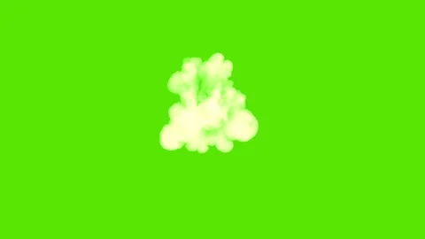Smoke green screen Pre rendered with alp... | Stock Video | Pond5