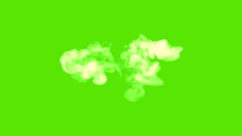 Smoke green screen Pre rendered with alp... | Stock Video | Pond5