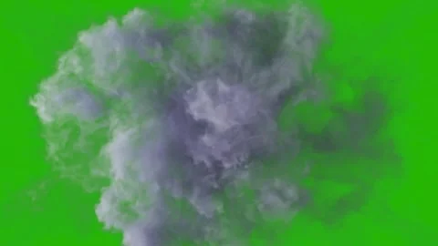 Smoke green screen Pre rendered with alp... | Stock Video | Pond5