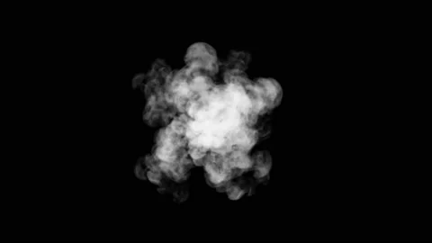 Smoke Loop Slow motion Design on Black B... | Stock Video | Pond5