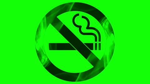 smoke - no smoking - green screen pochoi... | Stock Video | Pond5