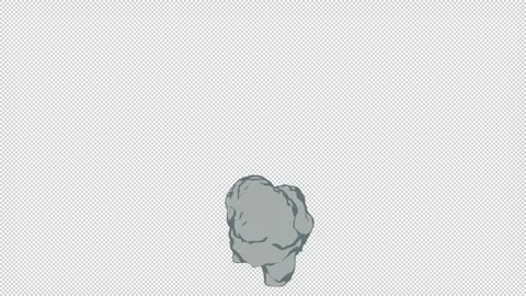 Smoke Powder 2D Animation with Alpha Cha... | Stock Video | Pond5