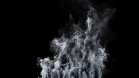 Smoke Rise VFX Video with Alpha | Stock Video | Pond5