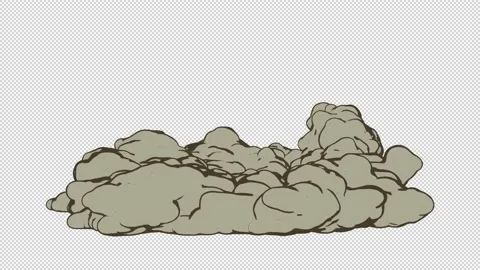 Smoke Shockwave 2D Animation with Alpha ... | Stock Video | Pond5